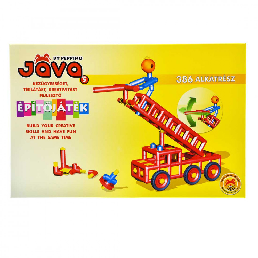 Jáva 5 építő készlet tűzoltóautós - JÁTÉK MOST webáruház