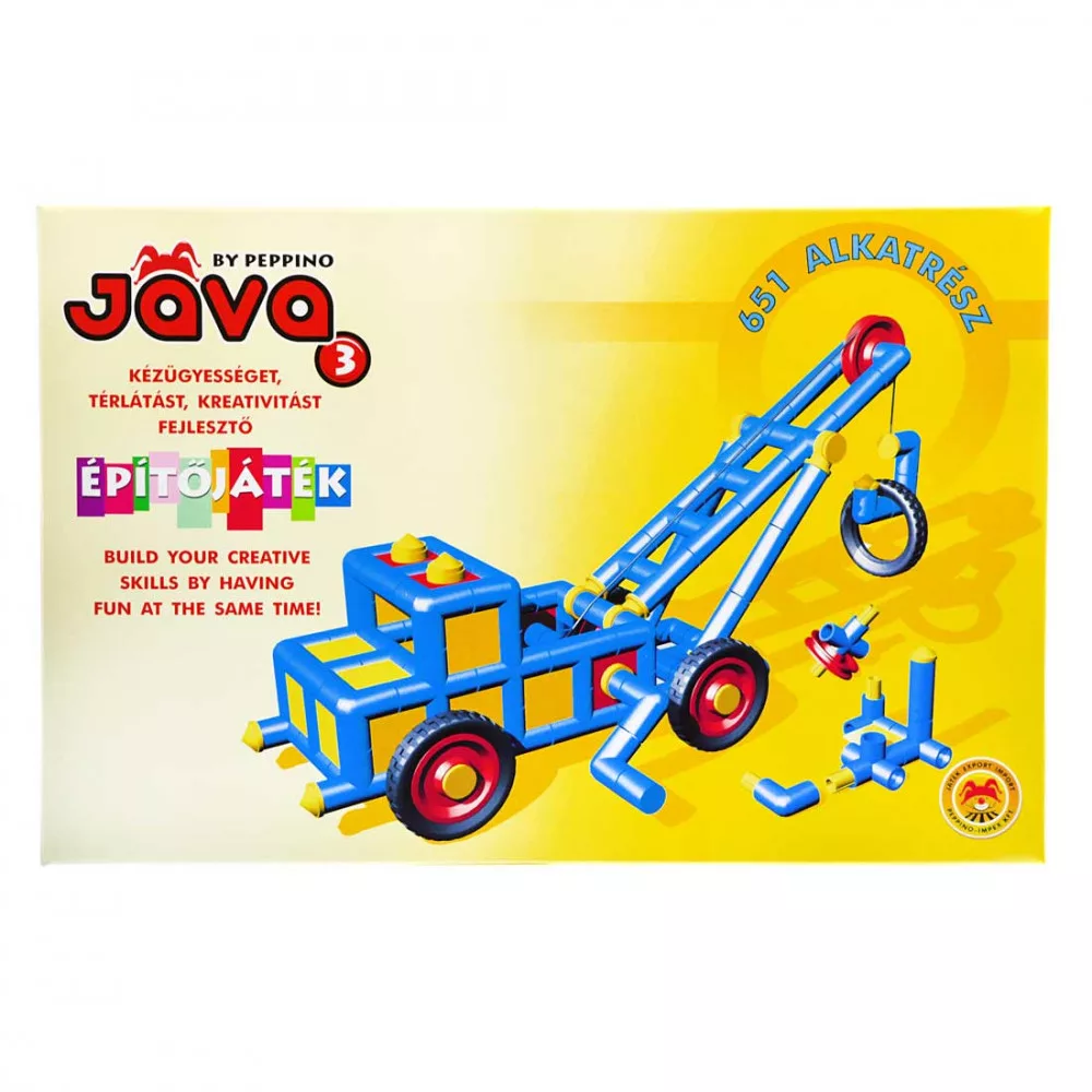 Java3 építőkészlet csörlős autó - JÁTÉK MOST webáruház